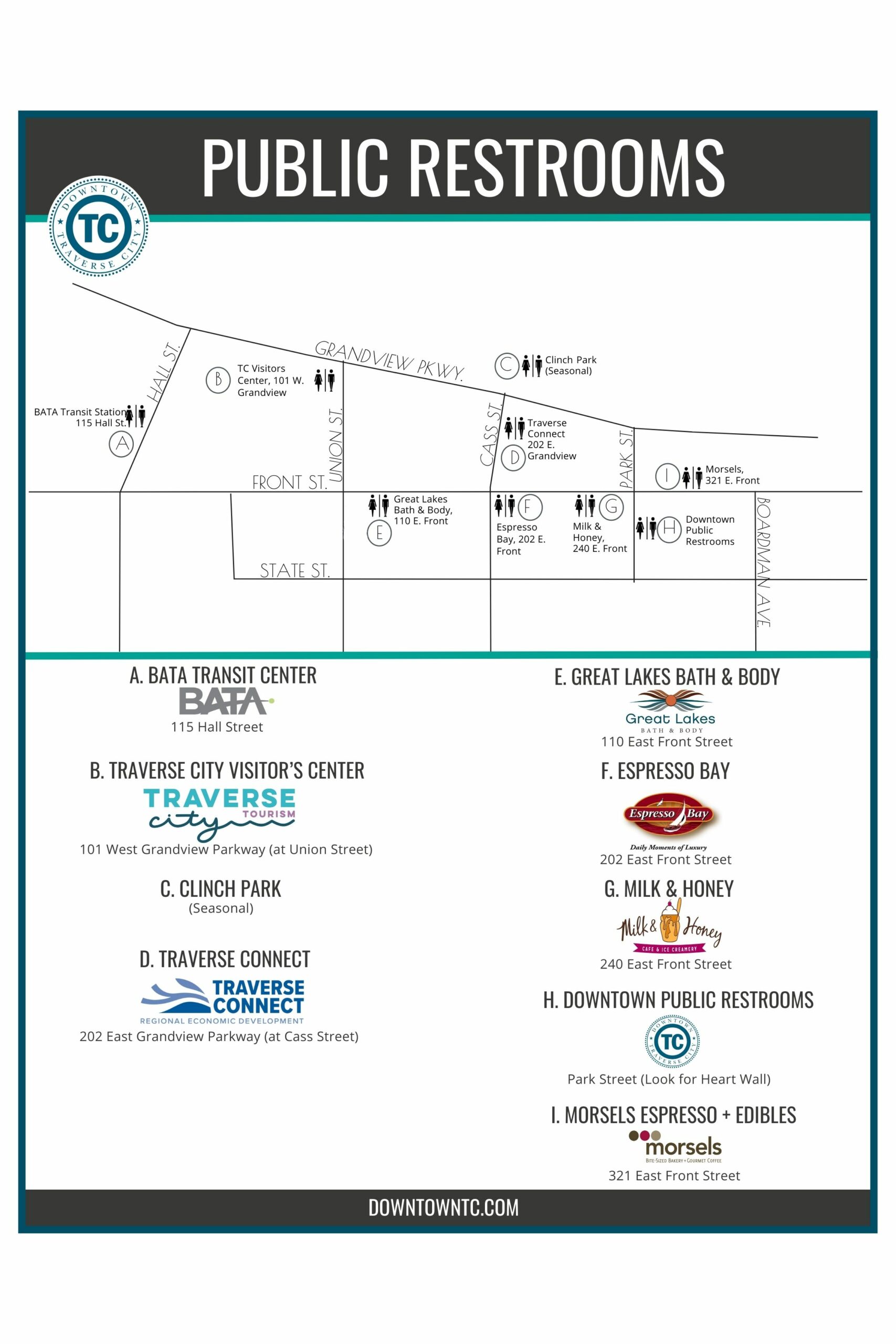 Public Restrooms - Experience Downtown